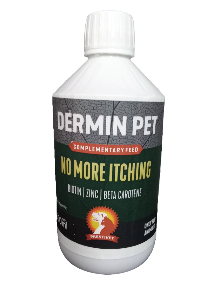 DERMIN PET 500ml - биотин, креатин и метионин- без повече сърбеж ...